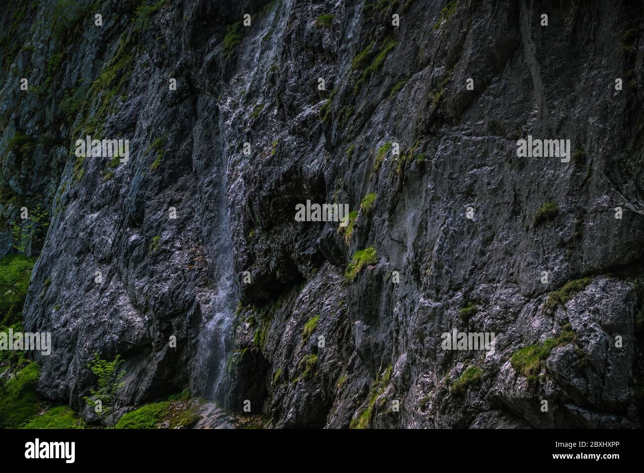 Hiking in the Hell Gorge below the Zugspitze in Germany Stock Photo - Alamy