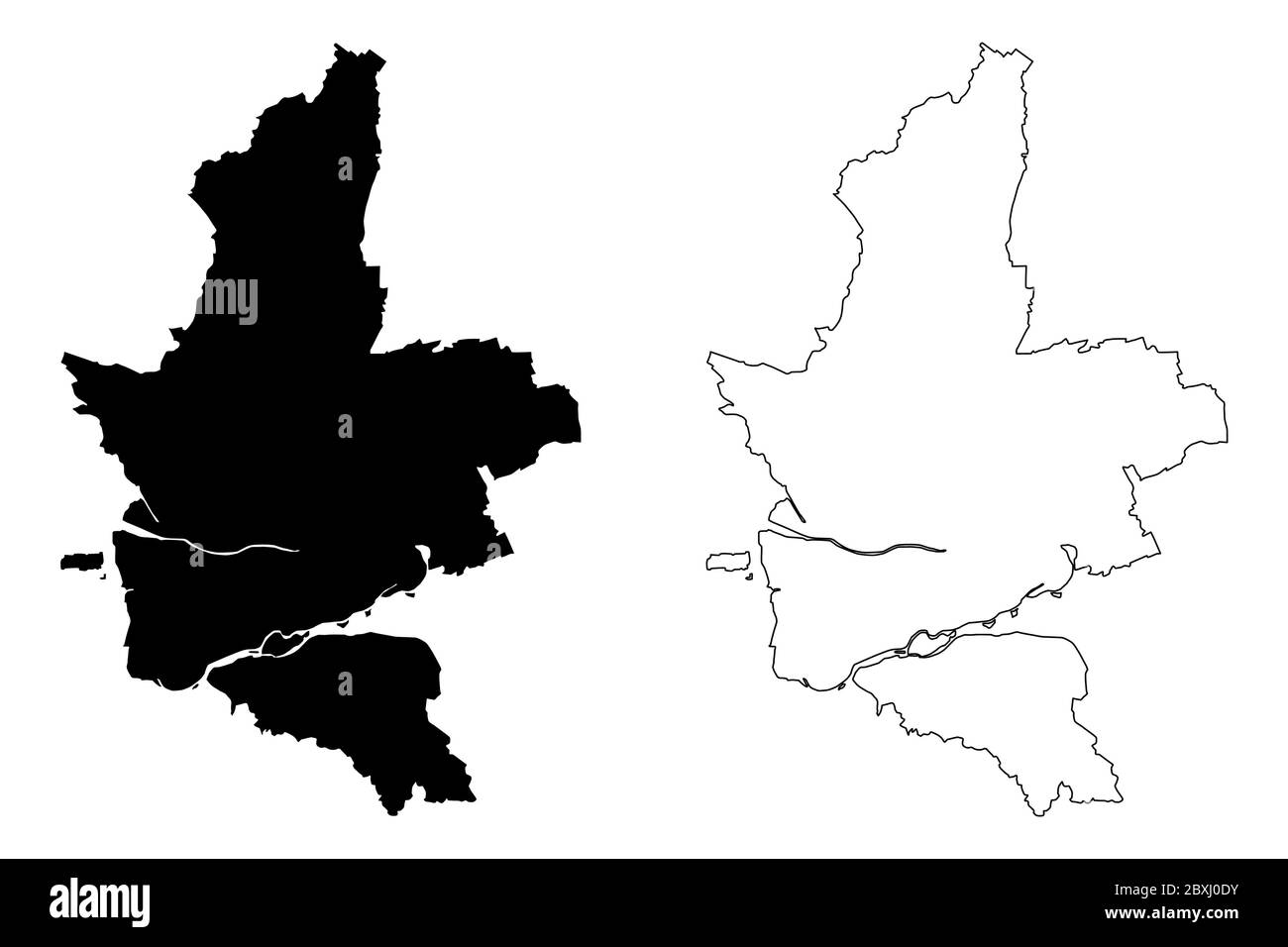Kumamoto City (State of Japan, island country, Kyushu Region) map ...