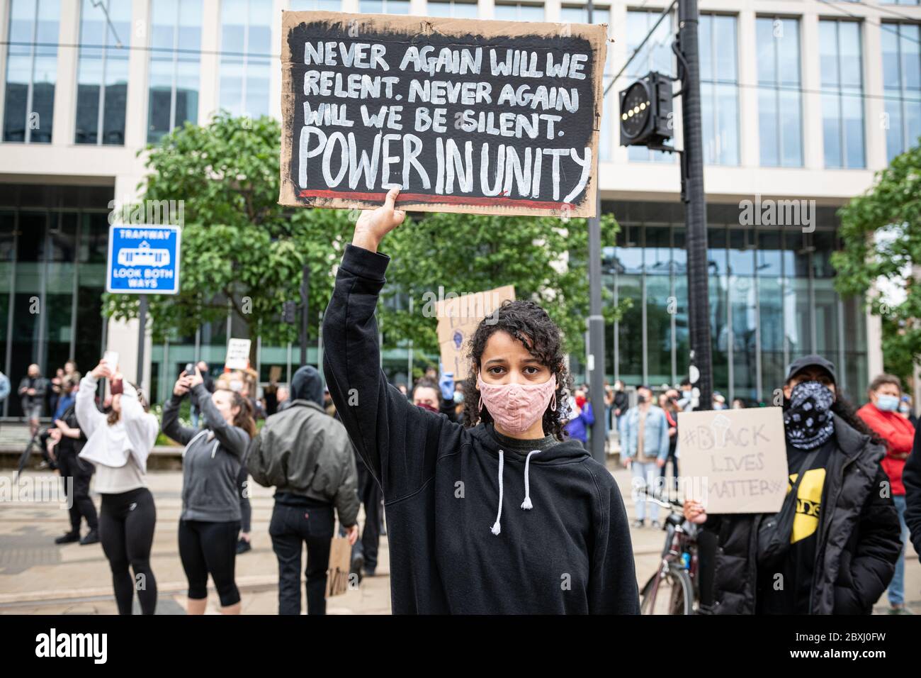 Blm support placard hi-res stock photography and images - Alamy