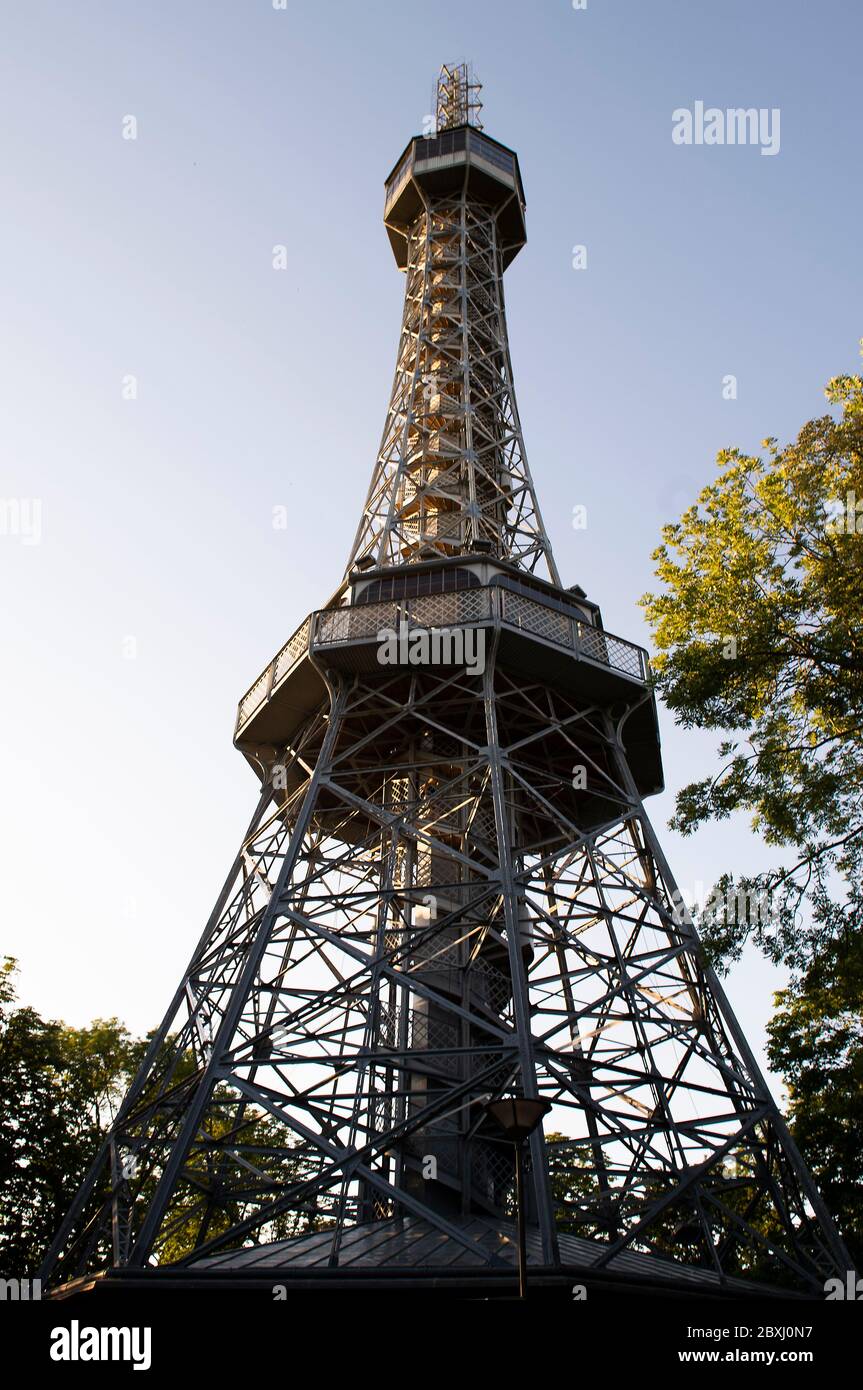 Praha petrin lookout tower hi-res stock photography and images - Alamy
