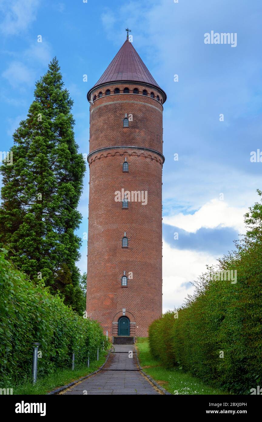 Old water tower in Haderslev, Denmark Stock Photo - Alamy