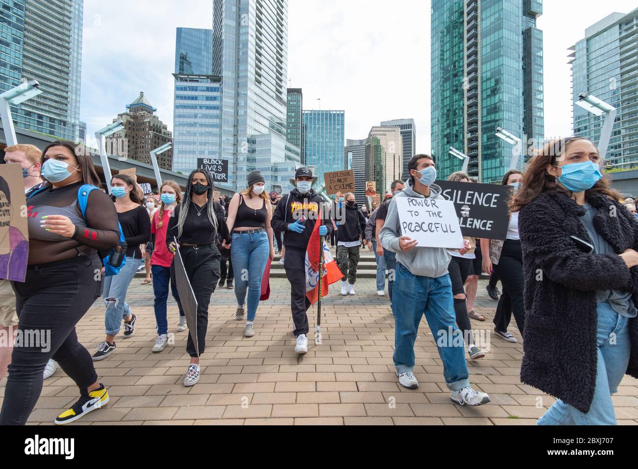 George Floyd Protests, Vancouver, Canada Stock Photo - Alamy