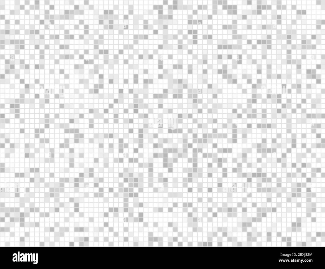 Square white mosaic tiles random color texture with white filling Stock ...