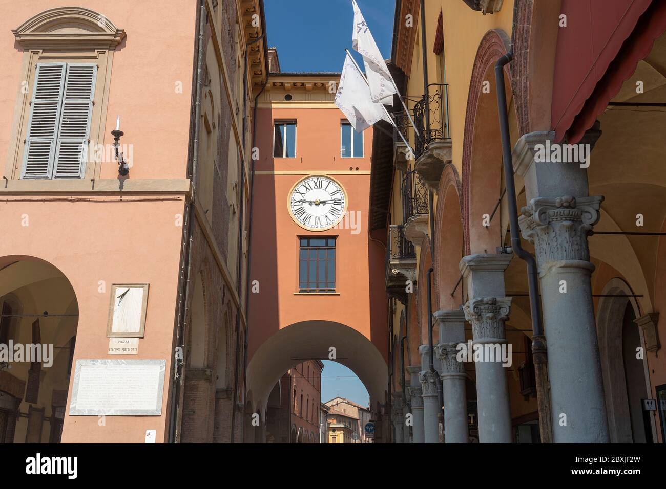 Historic buildings of Imola, Bologna, Emilia Romagna, Italy Stock Photo ...