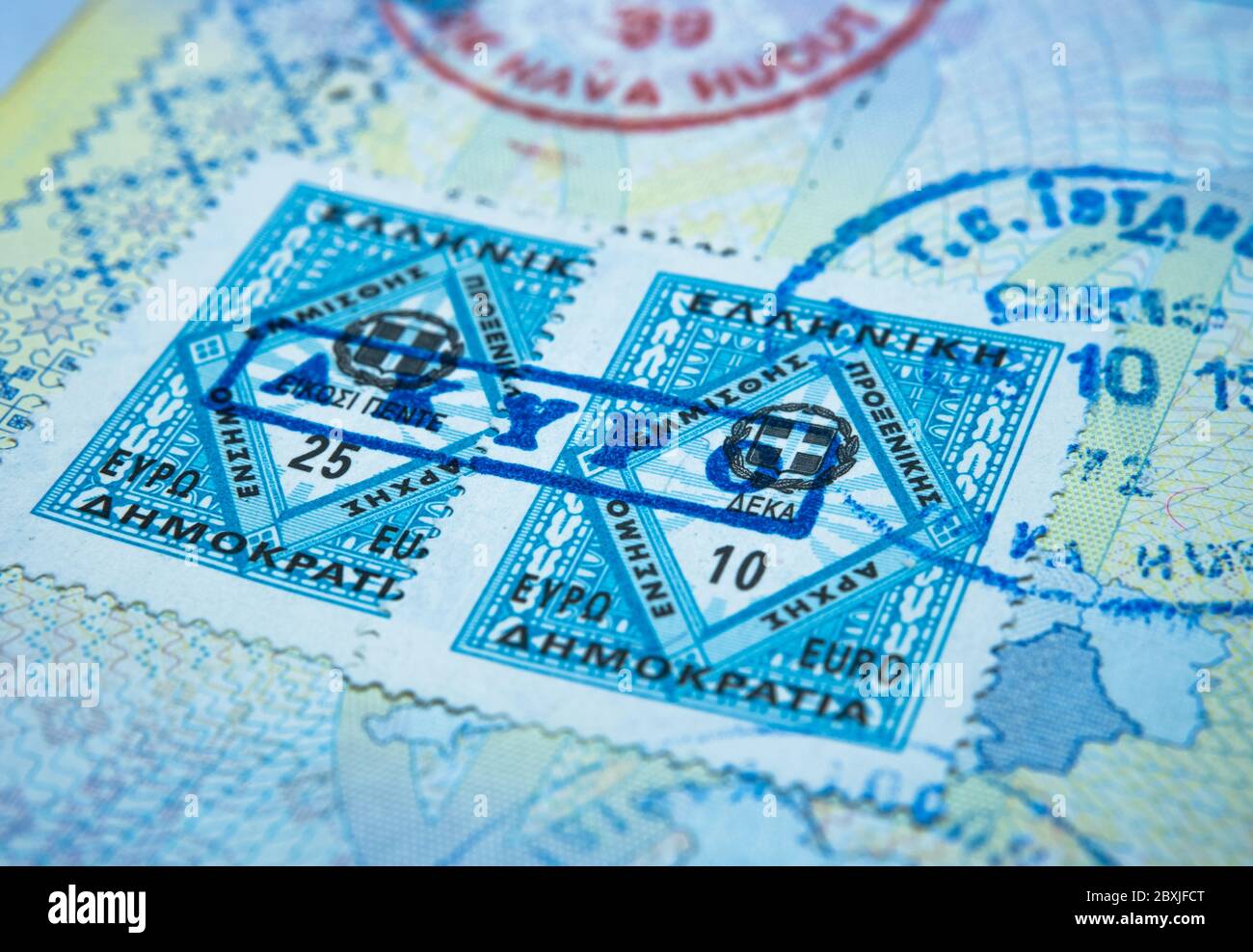 Greece passport card hi-res stock photography and images - Alamy