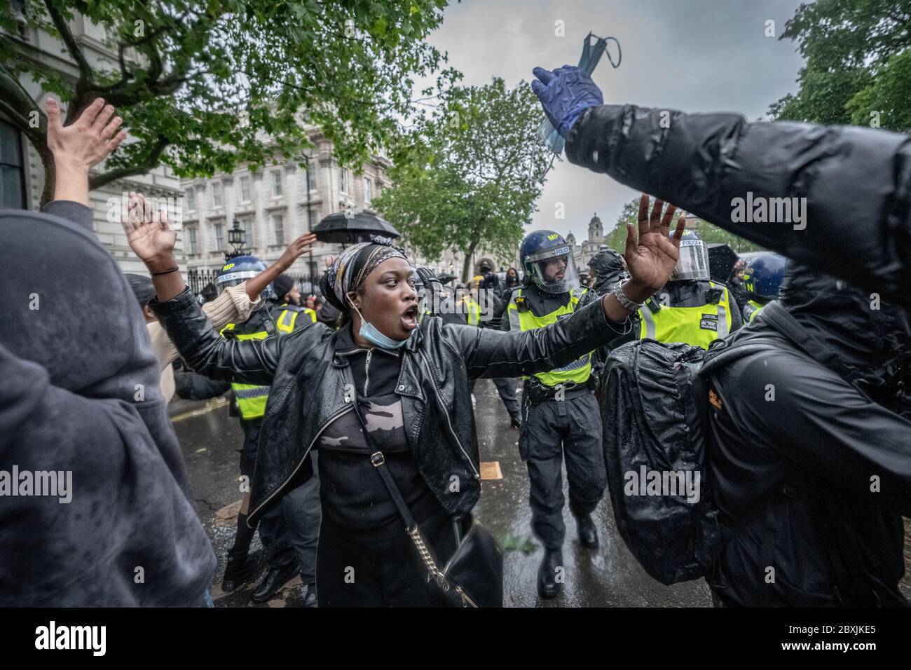 Thousands of Black Lives Matter (BLM) activists and supporters gather ...