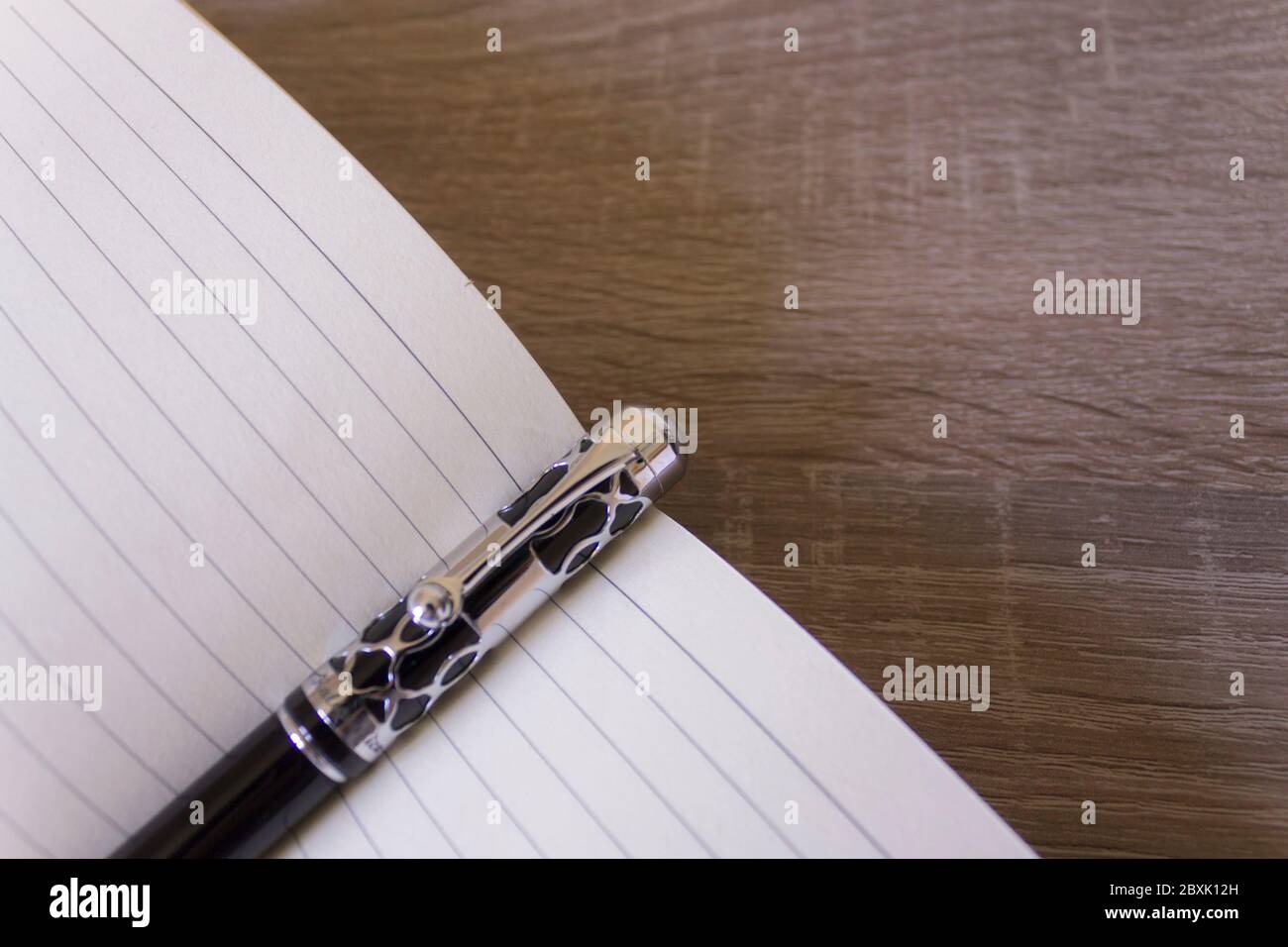 Blank copybook pen on hi-res stock photography and images - Alamy