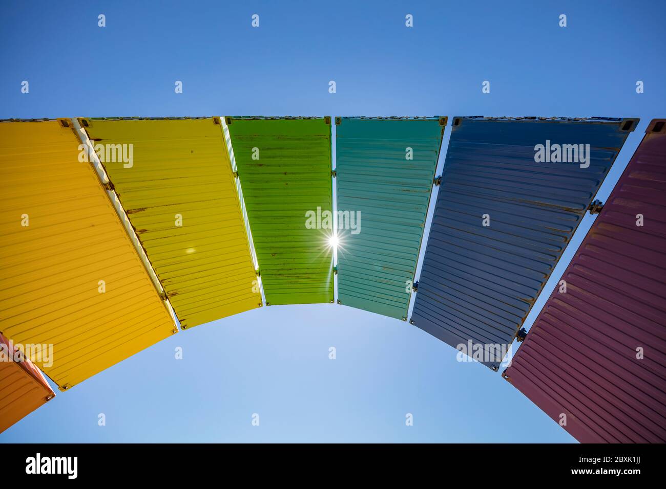 Perth rainbow shipping container hi-res stock photography and images ...