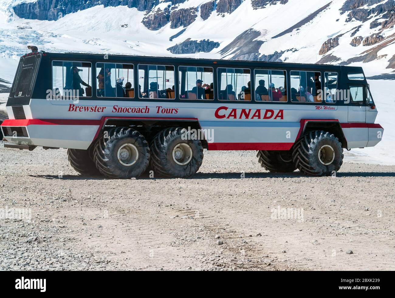 Ice Explorer take tourists in the Columbia Icefields - Western Canada ...