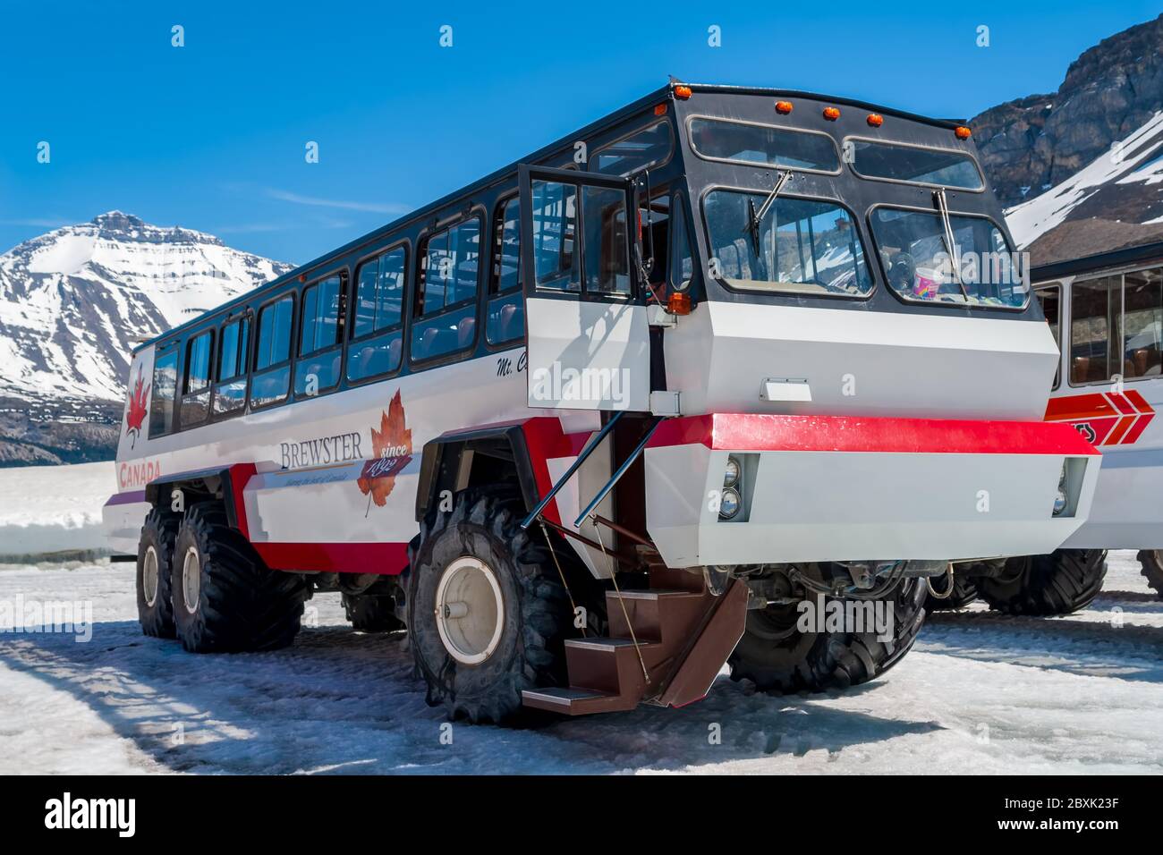 Ice Explorer take tourists in the Columbia Icefields - Western Canada ...