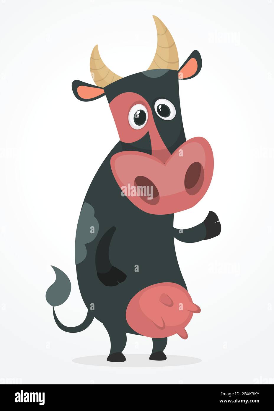 Pointing cow Stock Vector Images - Alamy