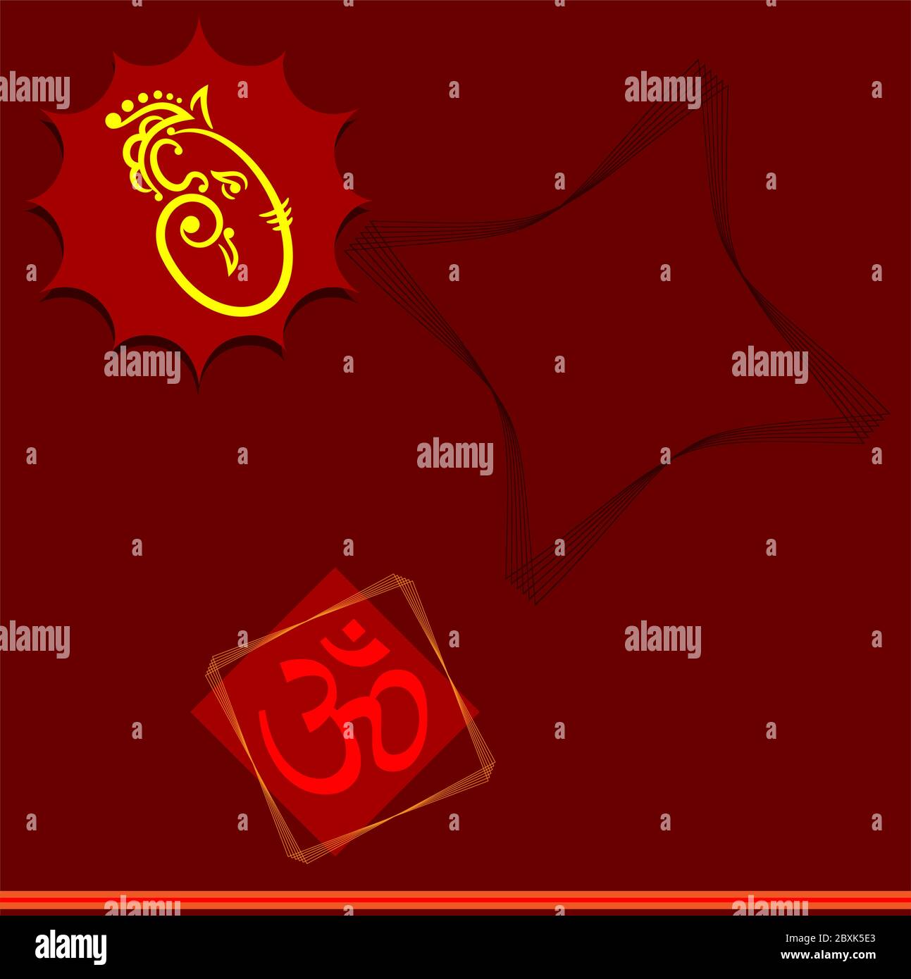 Ganesha The Lord Of Wisdom Vector Illustration Stock Vector Image & Art ...