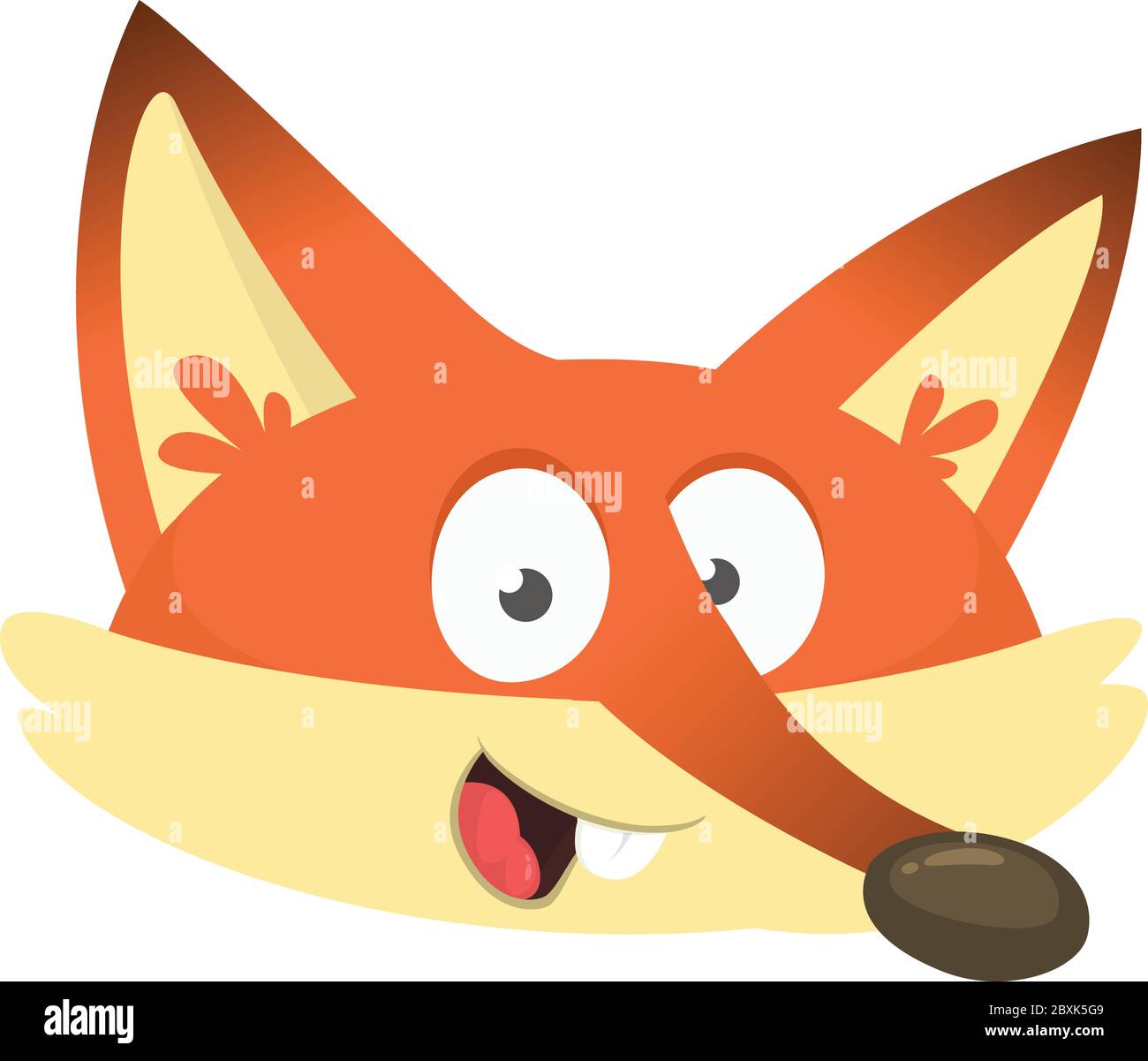 Cartoon fox head icon. Vector illustration Stock Vector Image & Art - Alamy