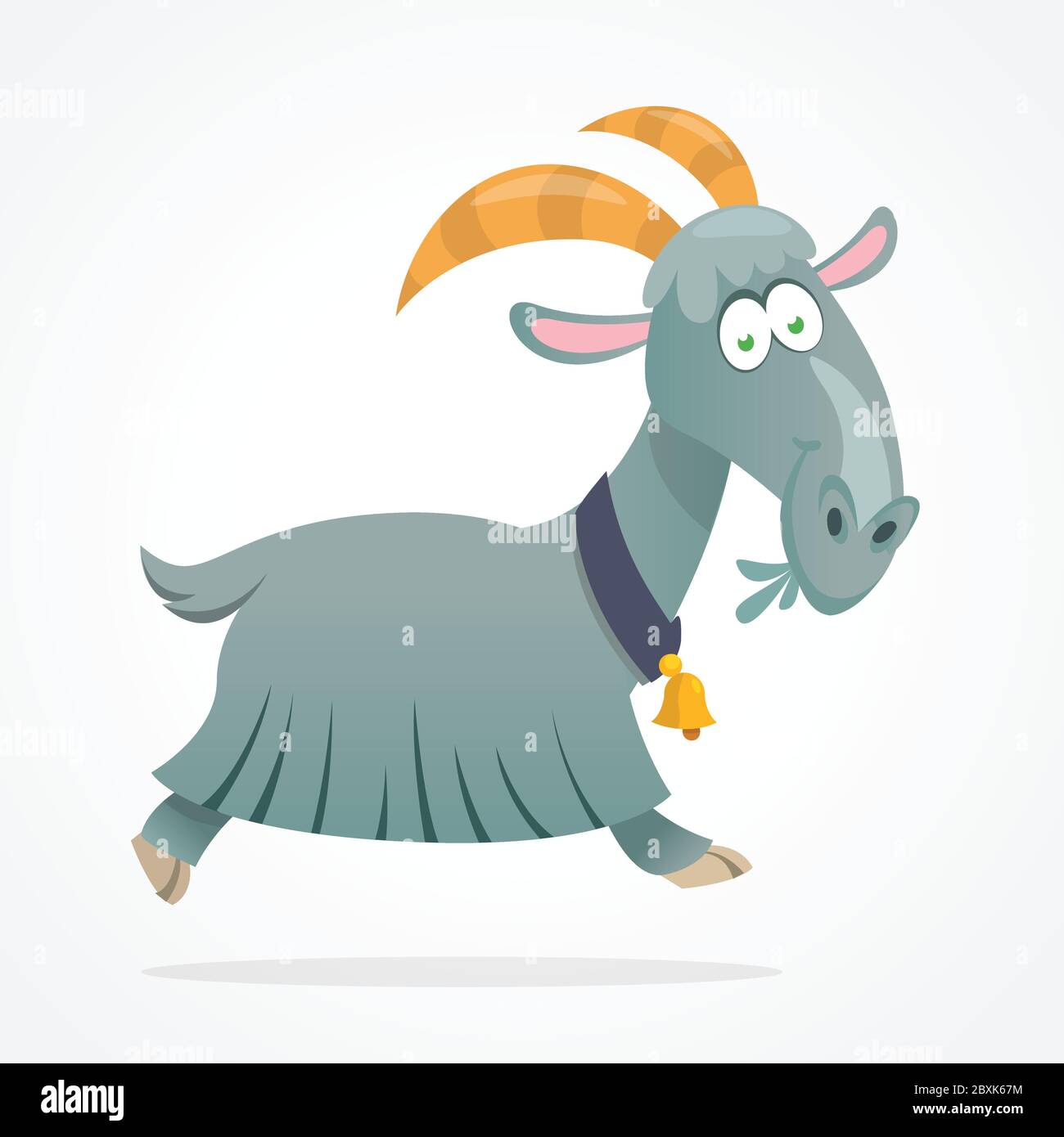 Vector illustration of cute goat cartoon Stock Vector Image & Art - Alamy