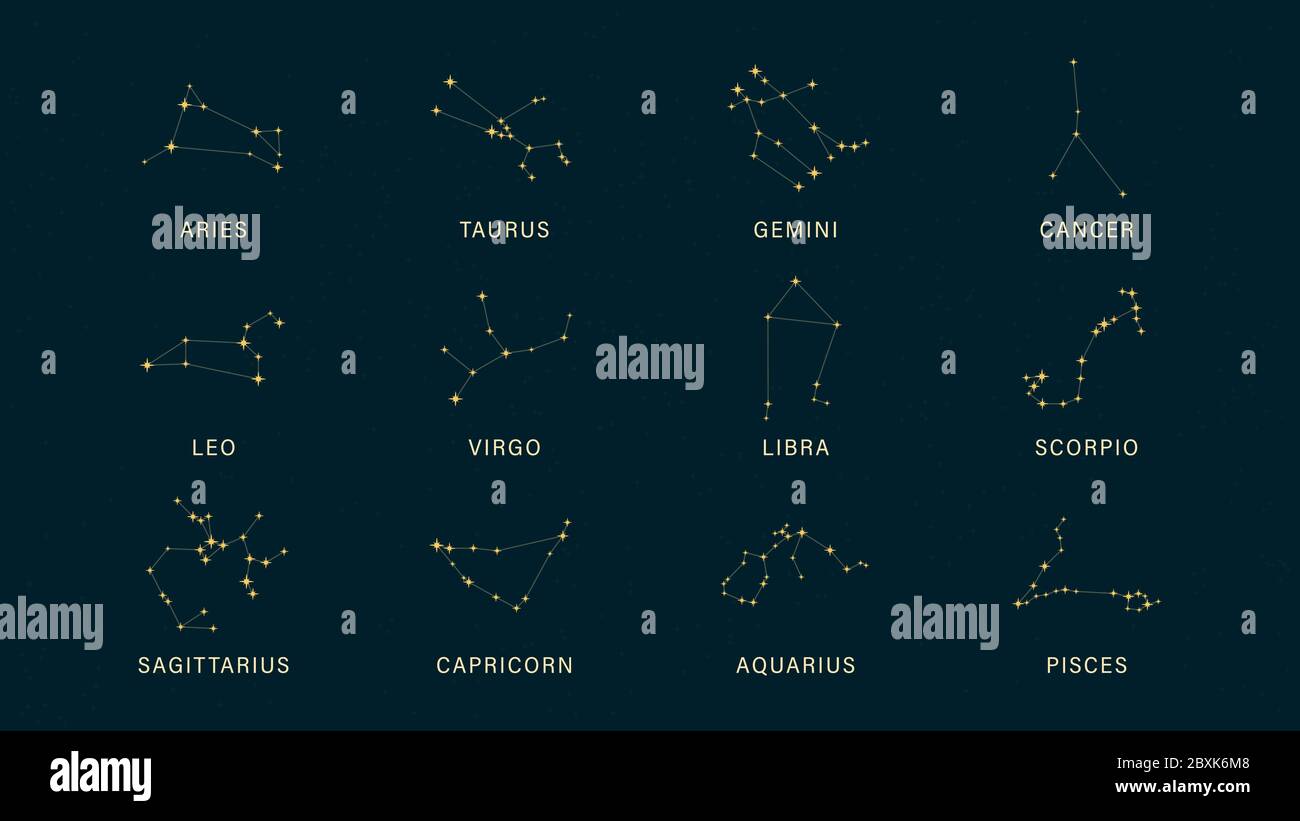 Star Map Constellations Stock Vector Images - Alamy