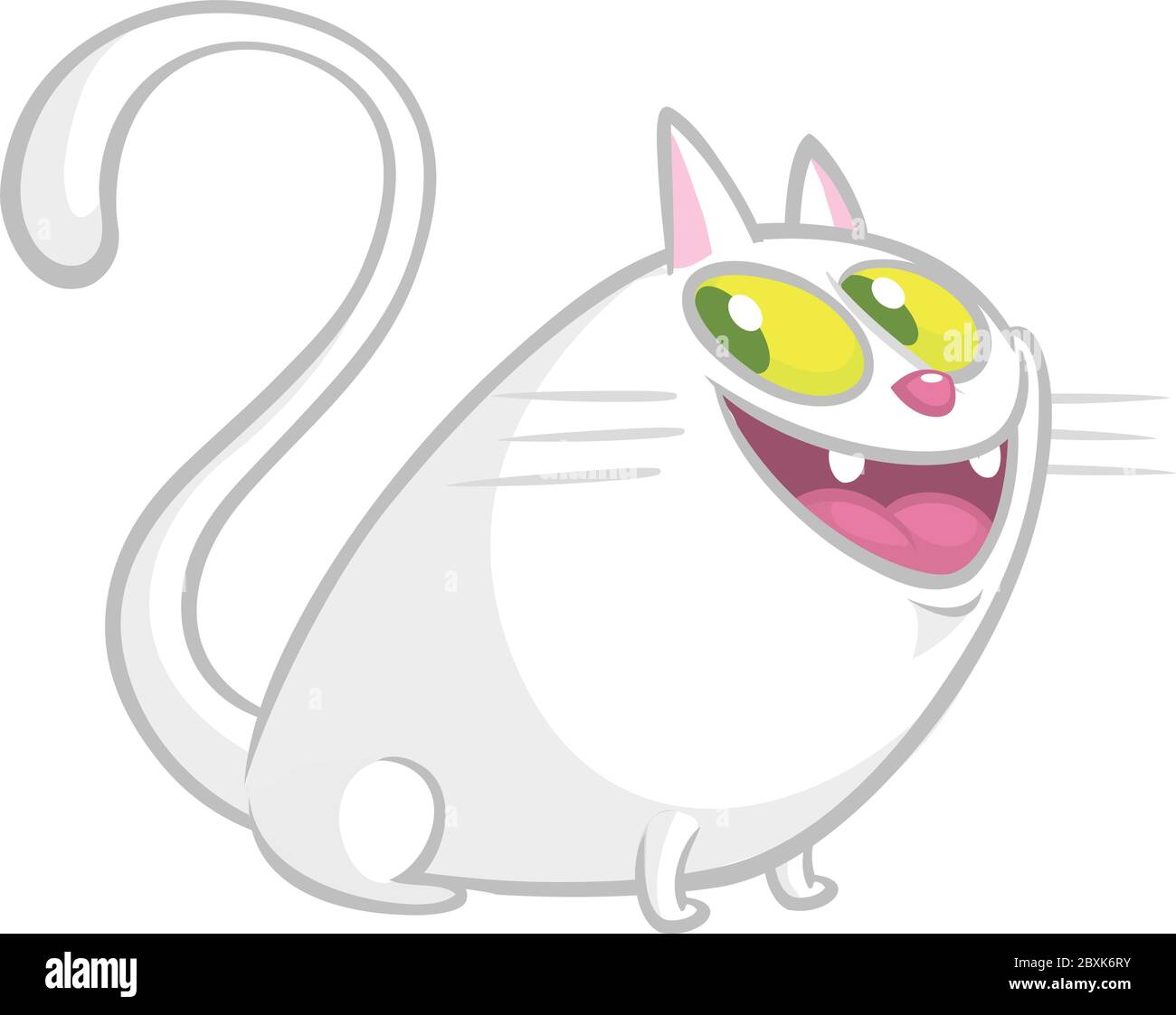 Funny cat cartoon. Vector illustration Stock Vector Image & Art - Alamy