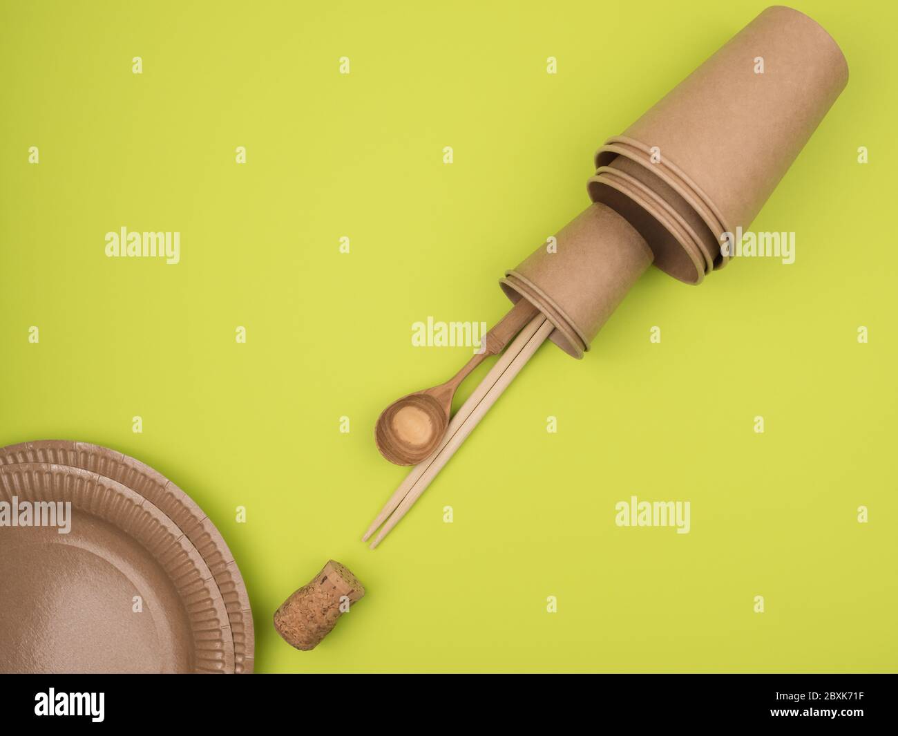 Bio plastic utensils hi-res stock photography and images - Alamy