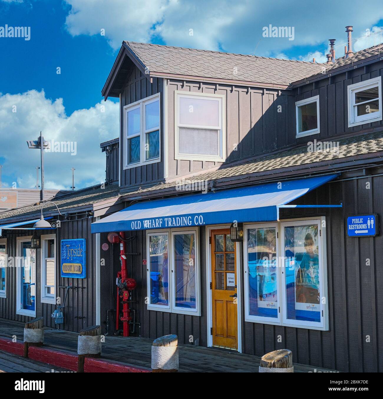 Old Wharf Trading Company Stock Photo - Alamy