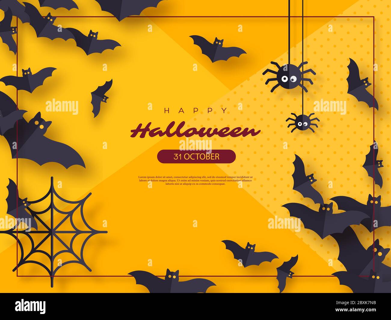 Paper cut art halloween Stock Vector Images - Alamy