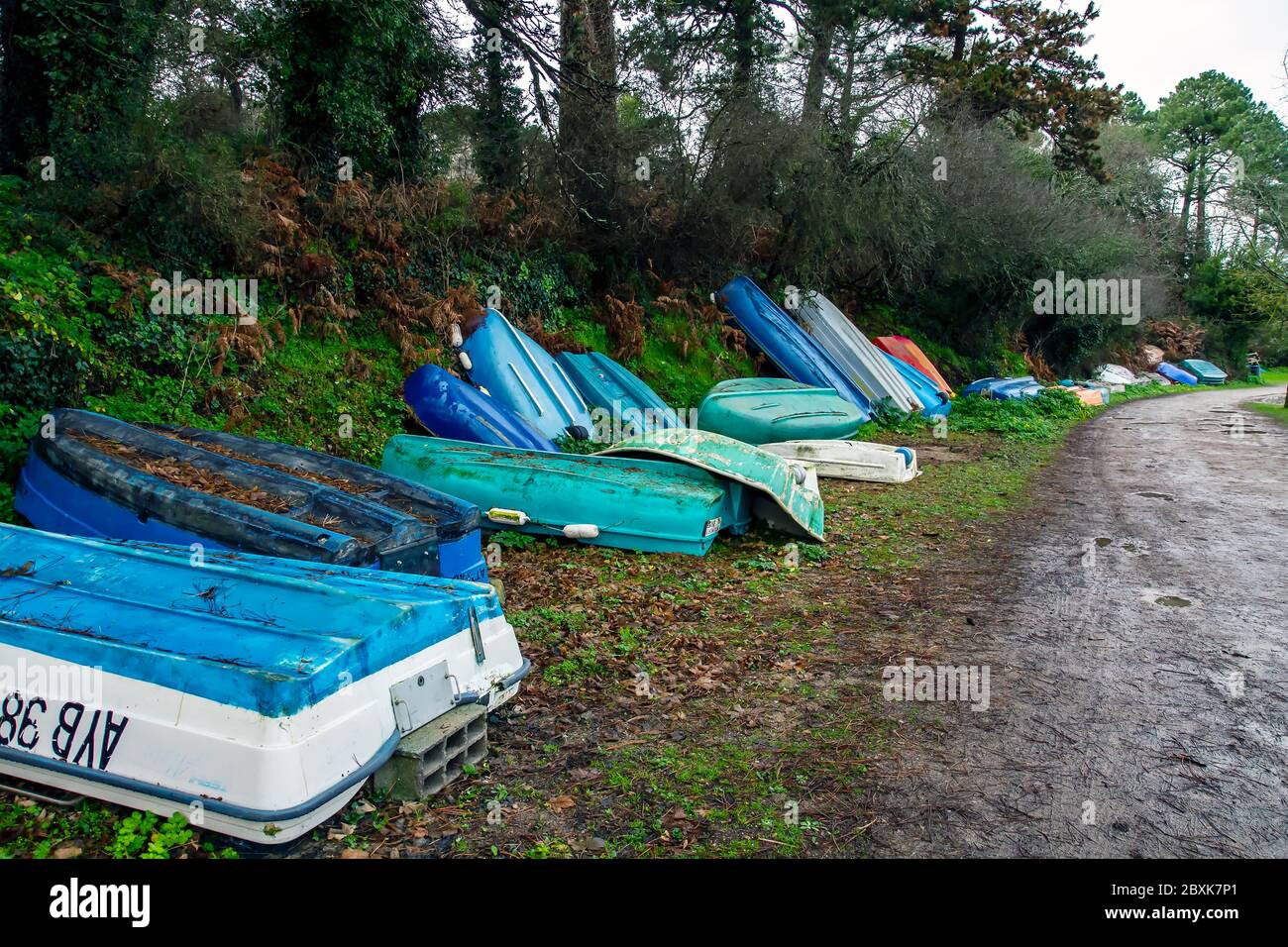 Flipped boats hi-res stock photography and images - Alamy