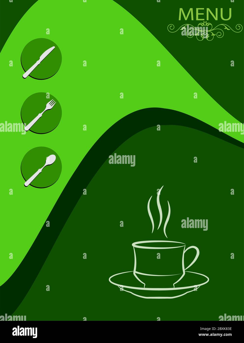 Menu Card Design Template Vector Illustration Stock Vector Image & Art ...