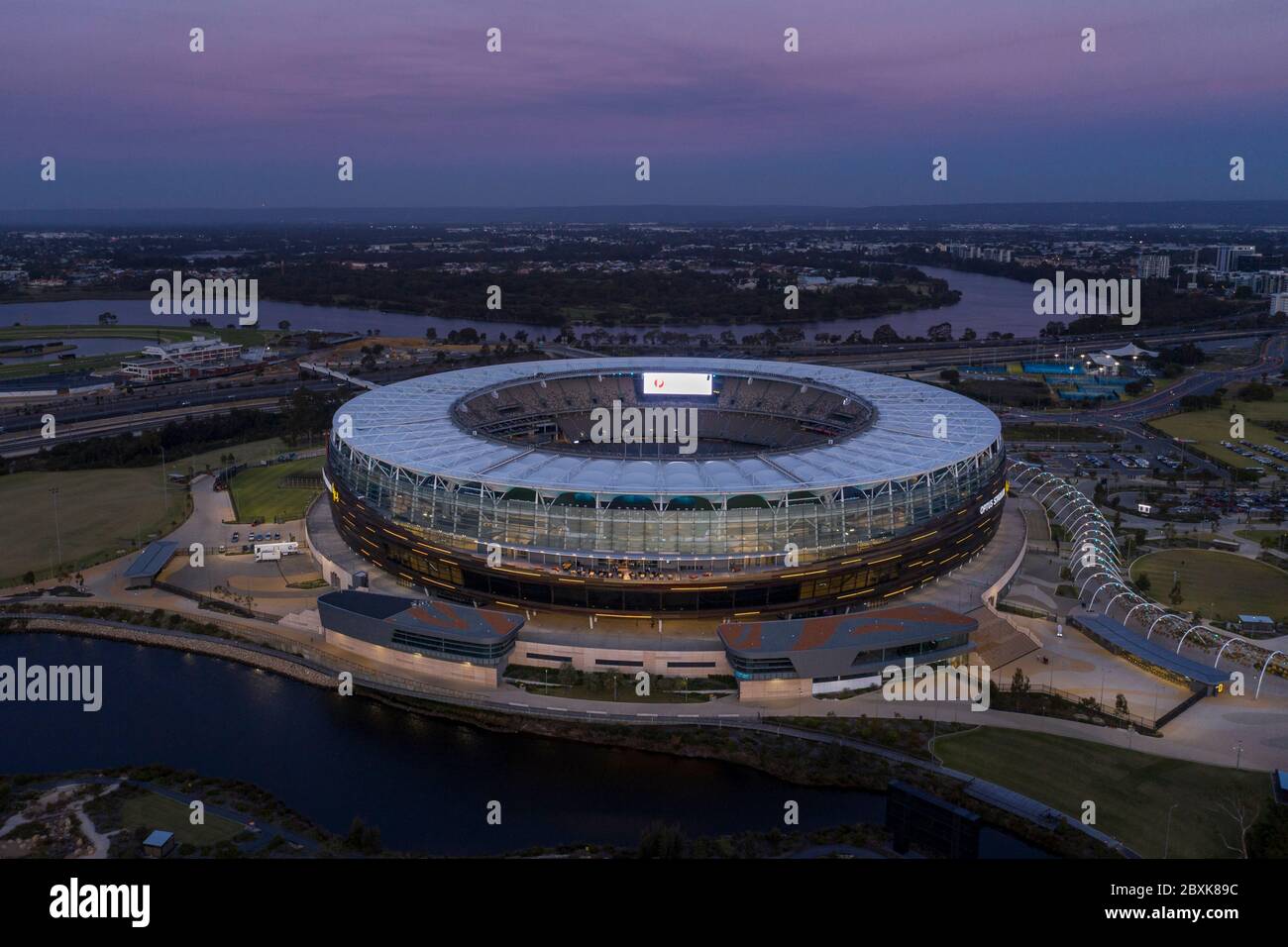 Optus stadium aerial hi-res stock photography and images - Alamy
