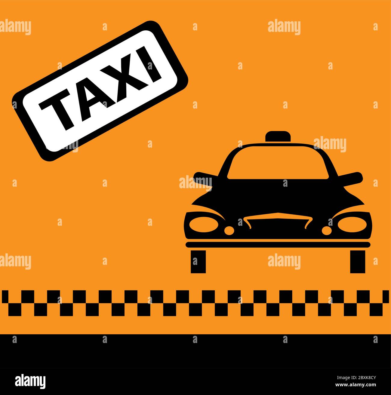 Taxi Icon Symbol Vector Illustration Stock Vector Image & Art - Alamy