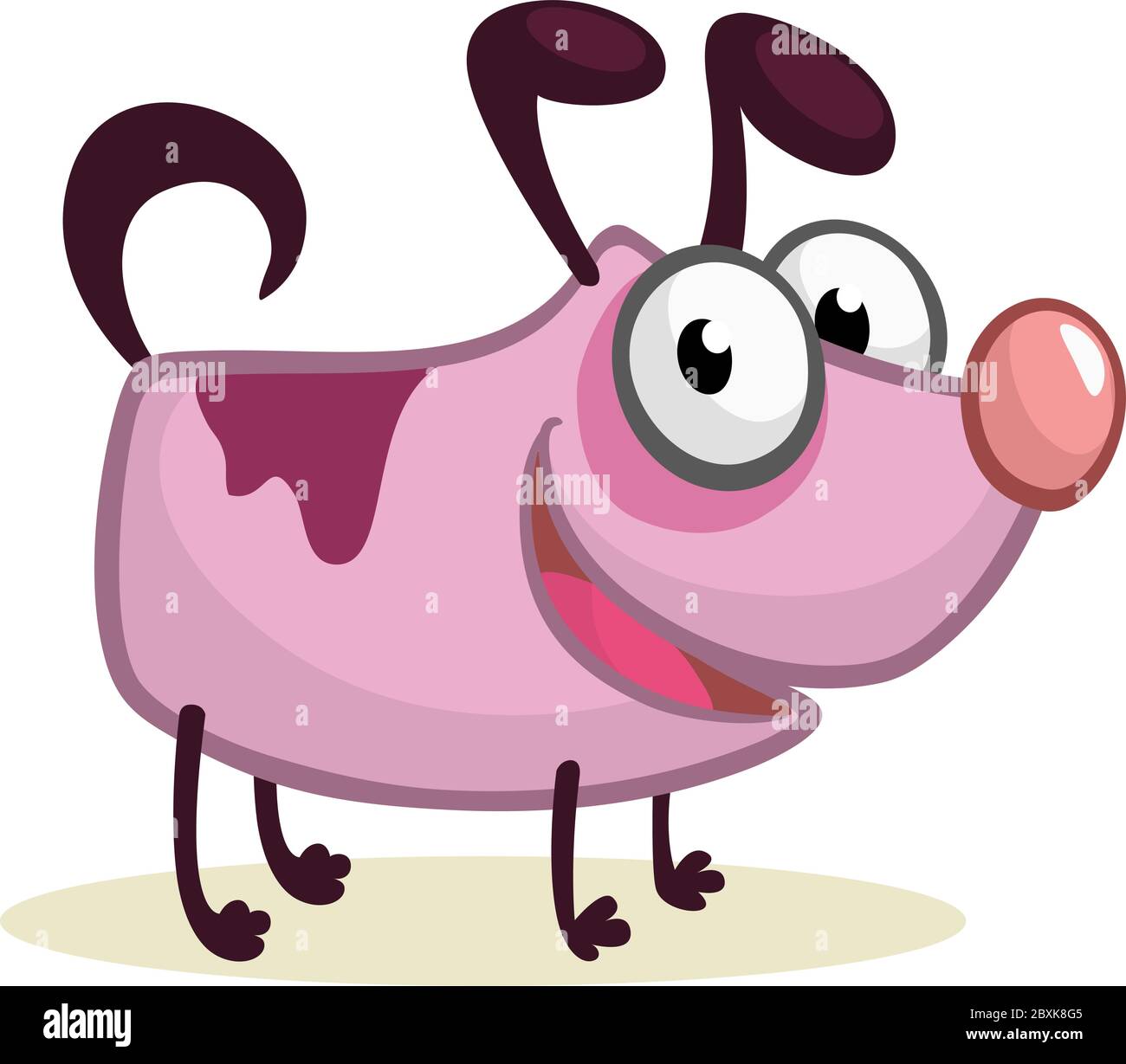 Cute and tiny dog cartoon illustration Stock Vector Image & Art - Alamy