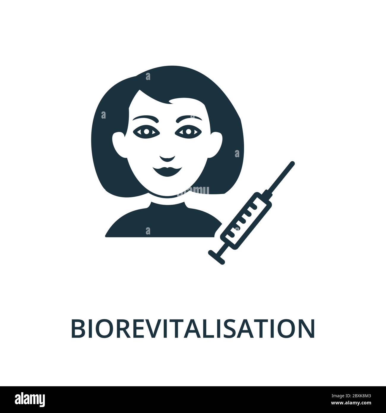 Biorevitalisation icon from plastic surgery collection. Simple line ...