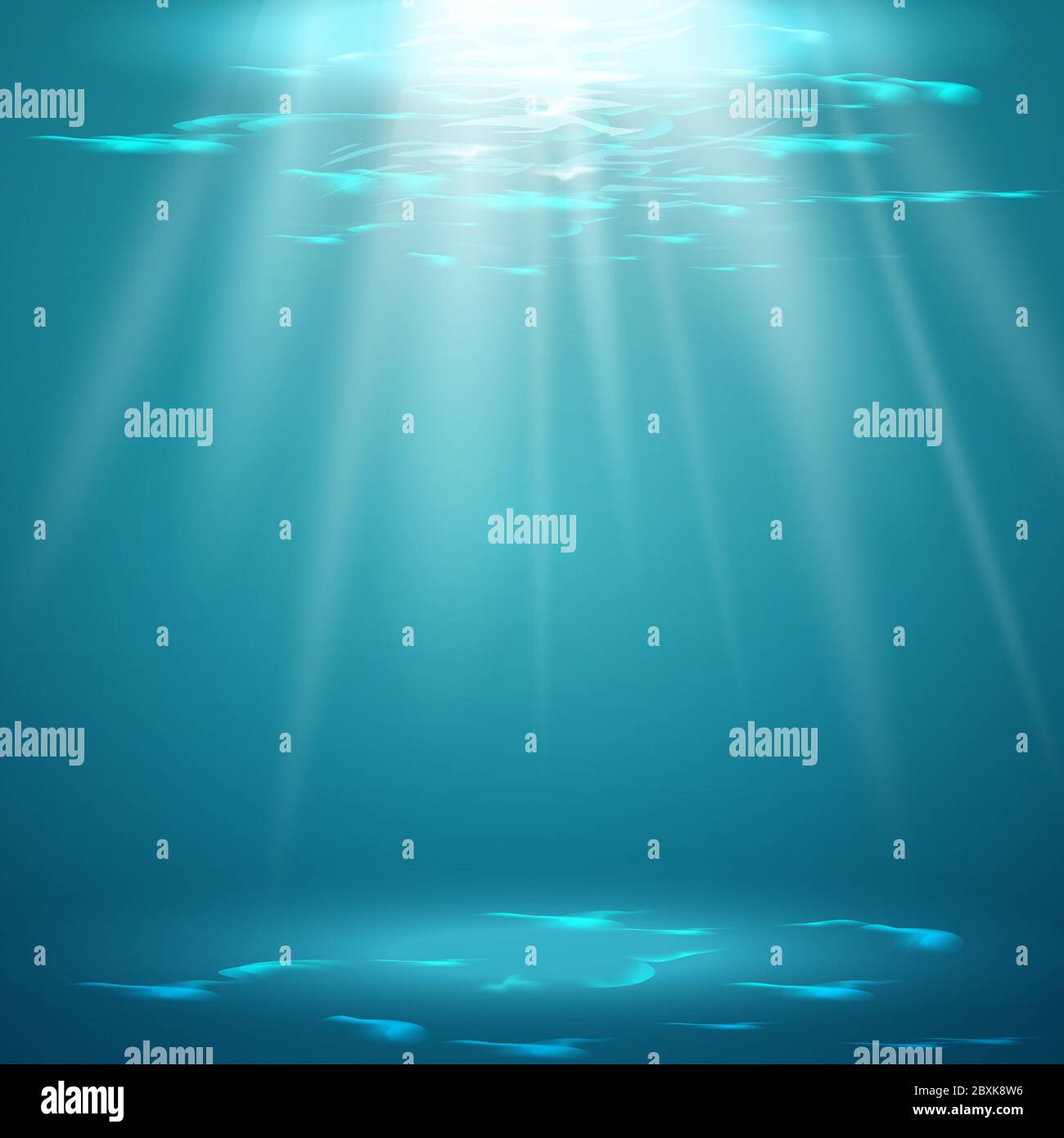 Swimming pool with blue water, ripples and highlights Stock Vector ...