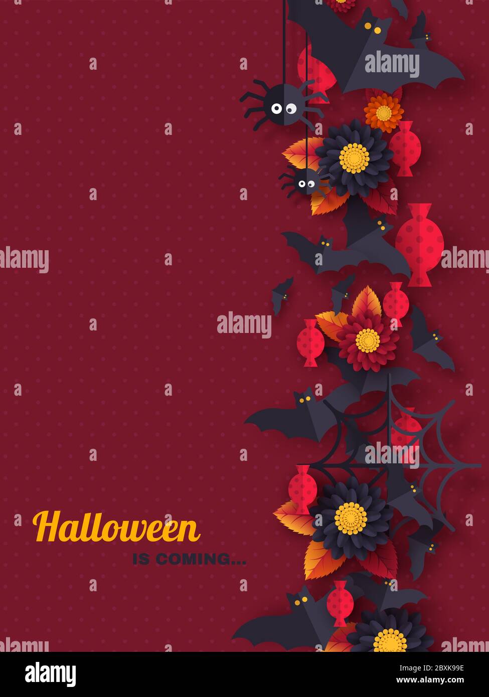 Paper cut art halloween Stock Vector Images - Alamy