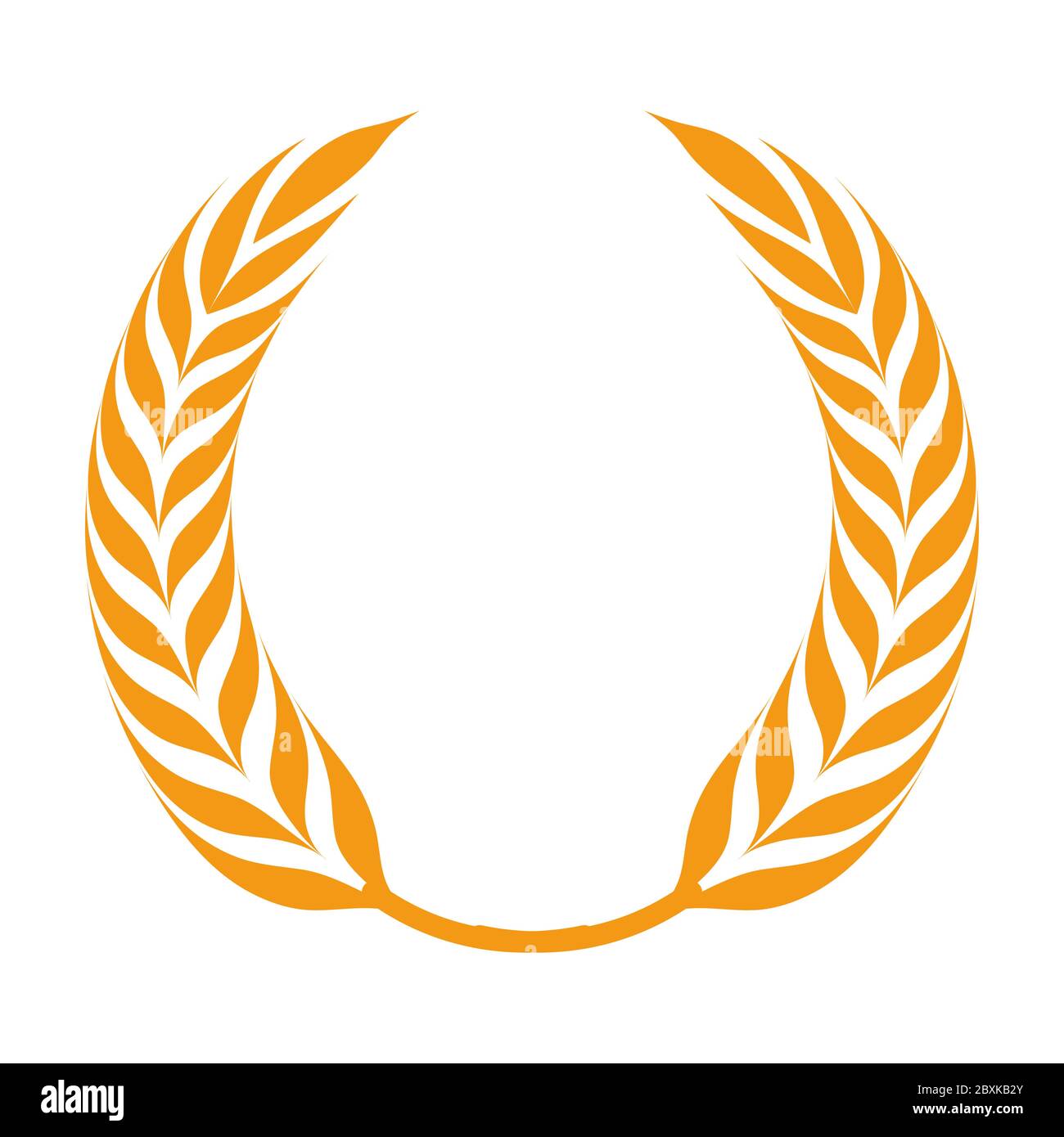 Spikelets of wheat or barley, heraldic logo of bakery Stock Vector ...