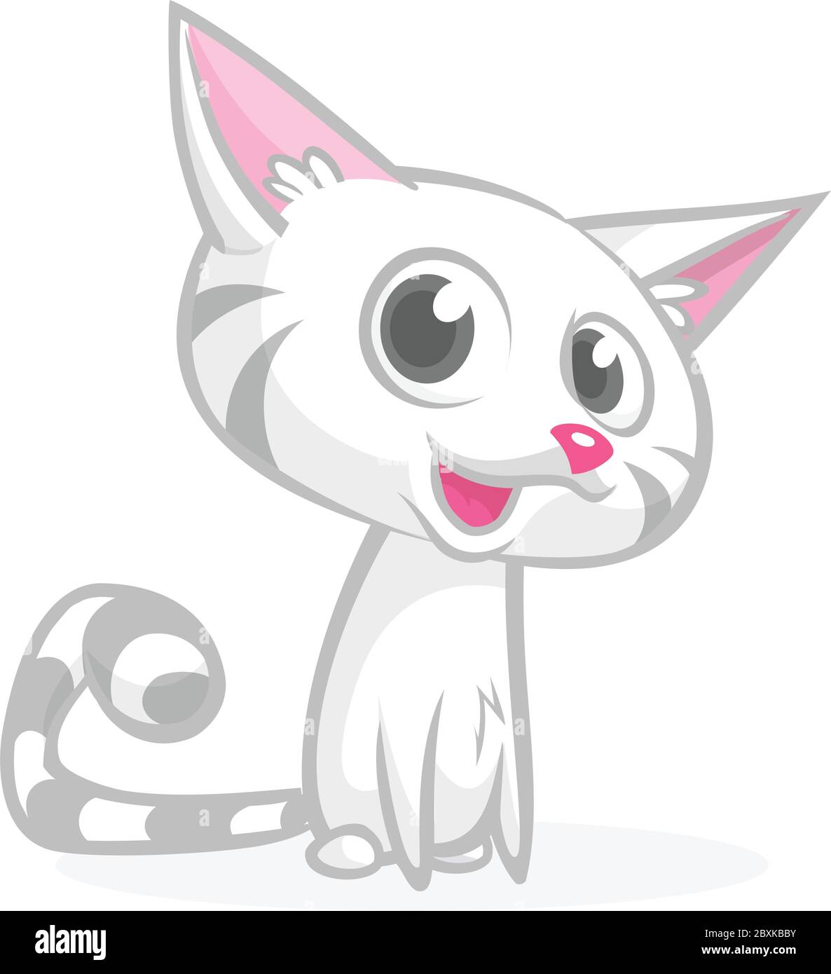 Funny cat cartoon. Vector illustration Stock Vector Image & Art - Alamy