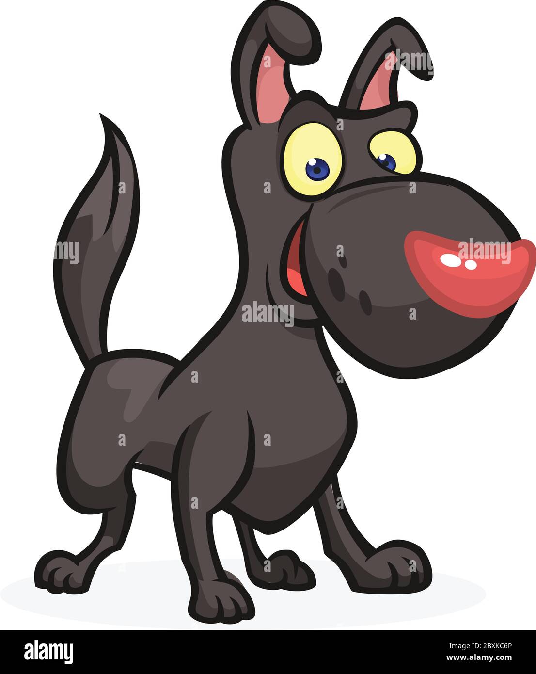 Cartoon funny dog. Vector illustration Stock Vector Image & Art - Alamy