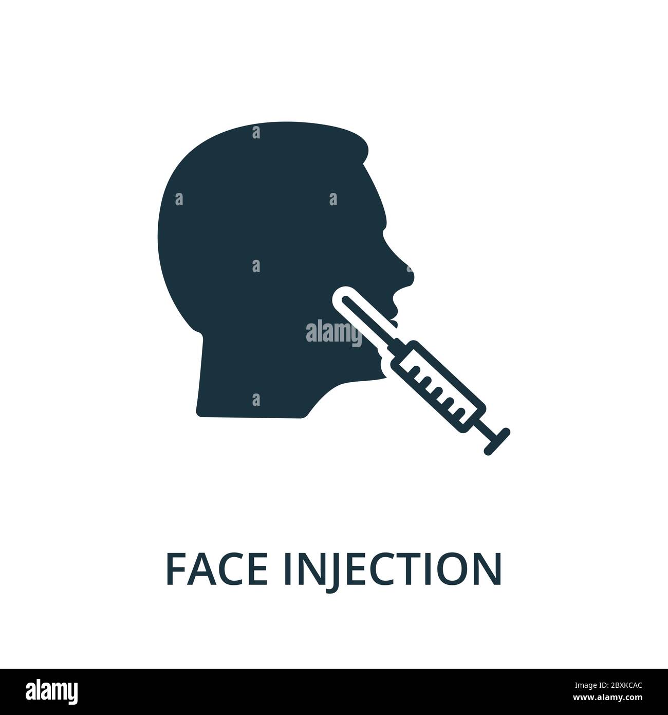 Face Injection icon from plastic surgery collection. Simple line ...