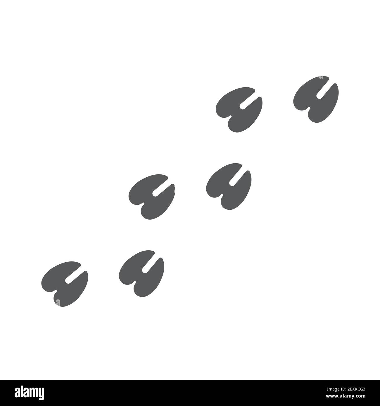 Camel footprint vector icon symbol isolated on white background Stock ...