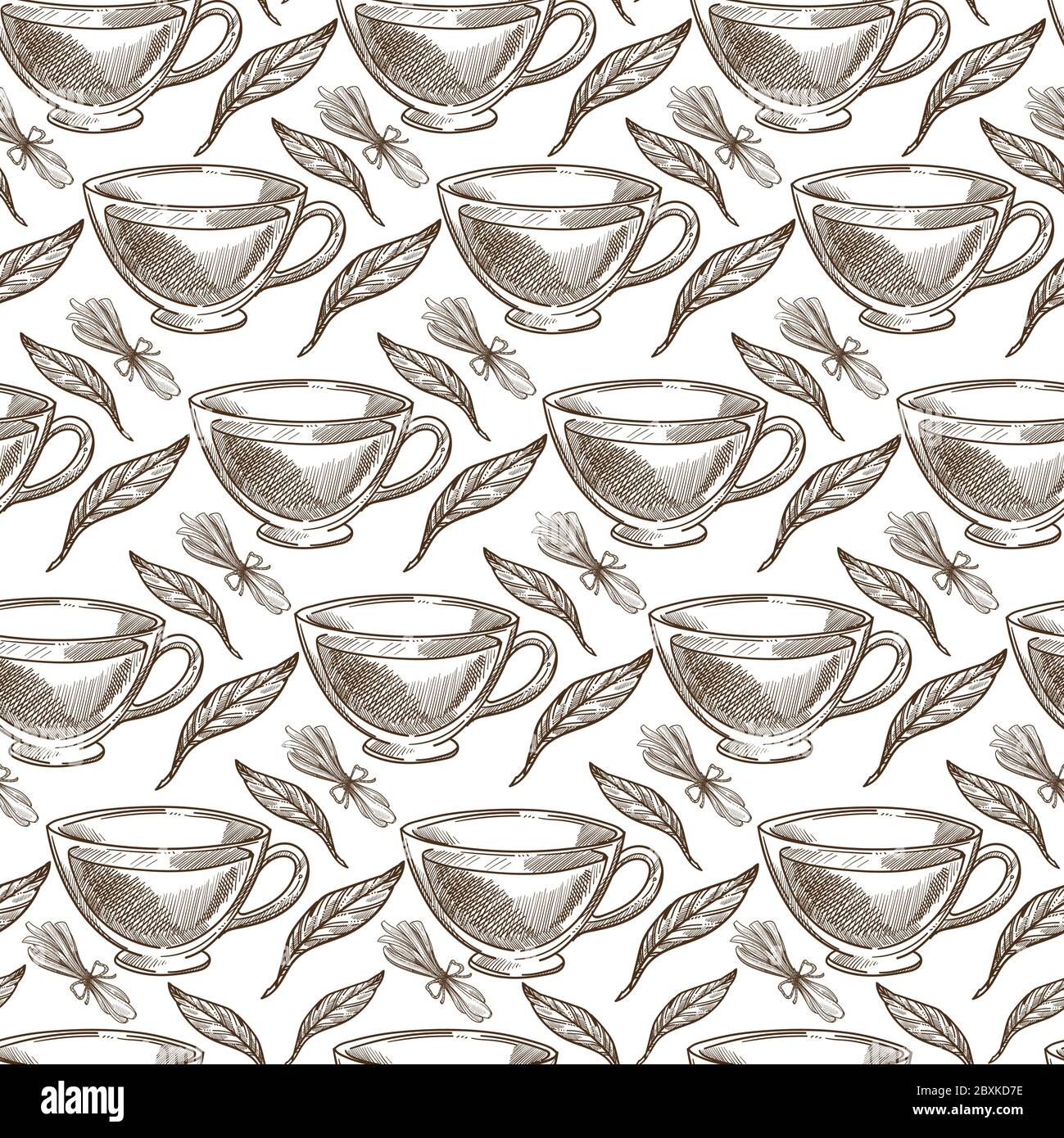 Cup chamomile tea in Stock Vector Images - Alamy