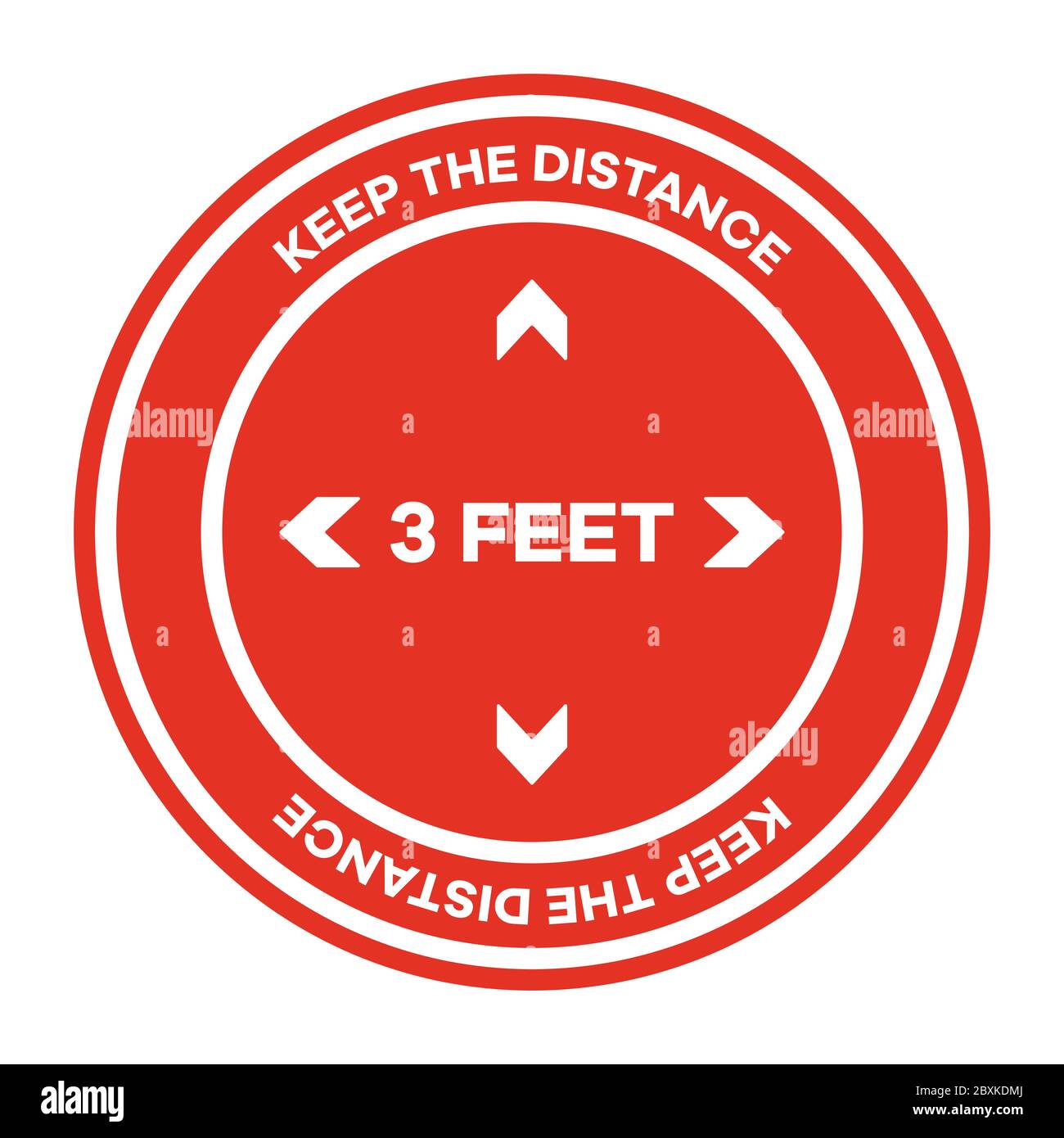 Vector illustration Keep the distance. Social distancing. Coronavirus ...