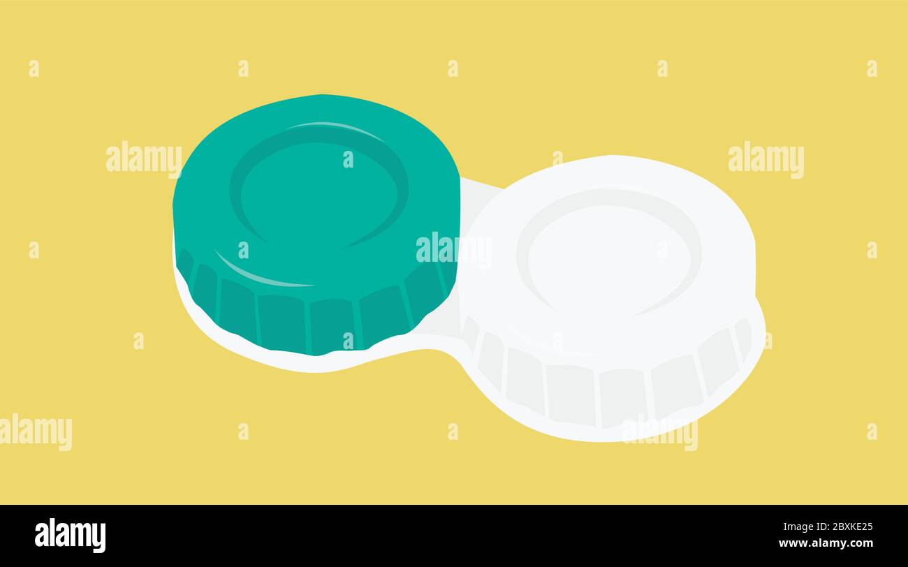 Vector Illustration of a Contact Lenses Case Stock Vector Image & Art ...