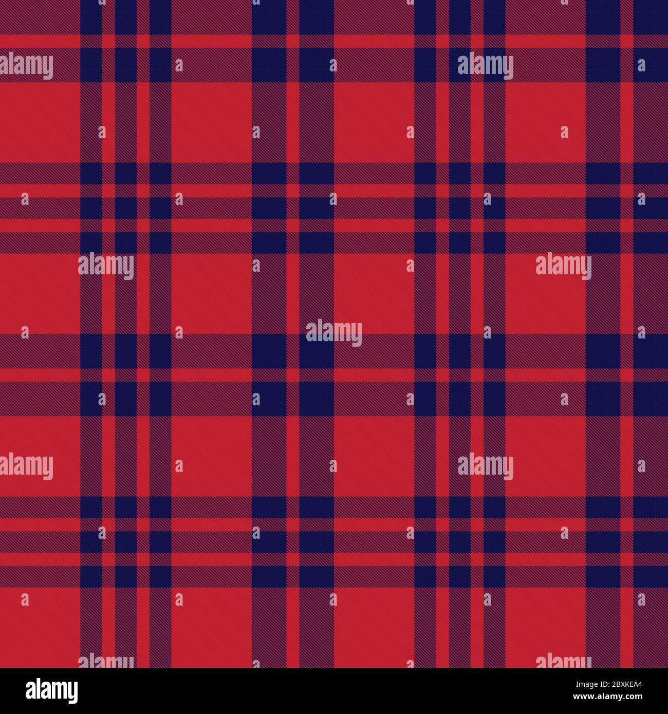 Red and navy plaid, checkered, tartan seamless pattern suitable for ...