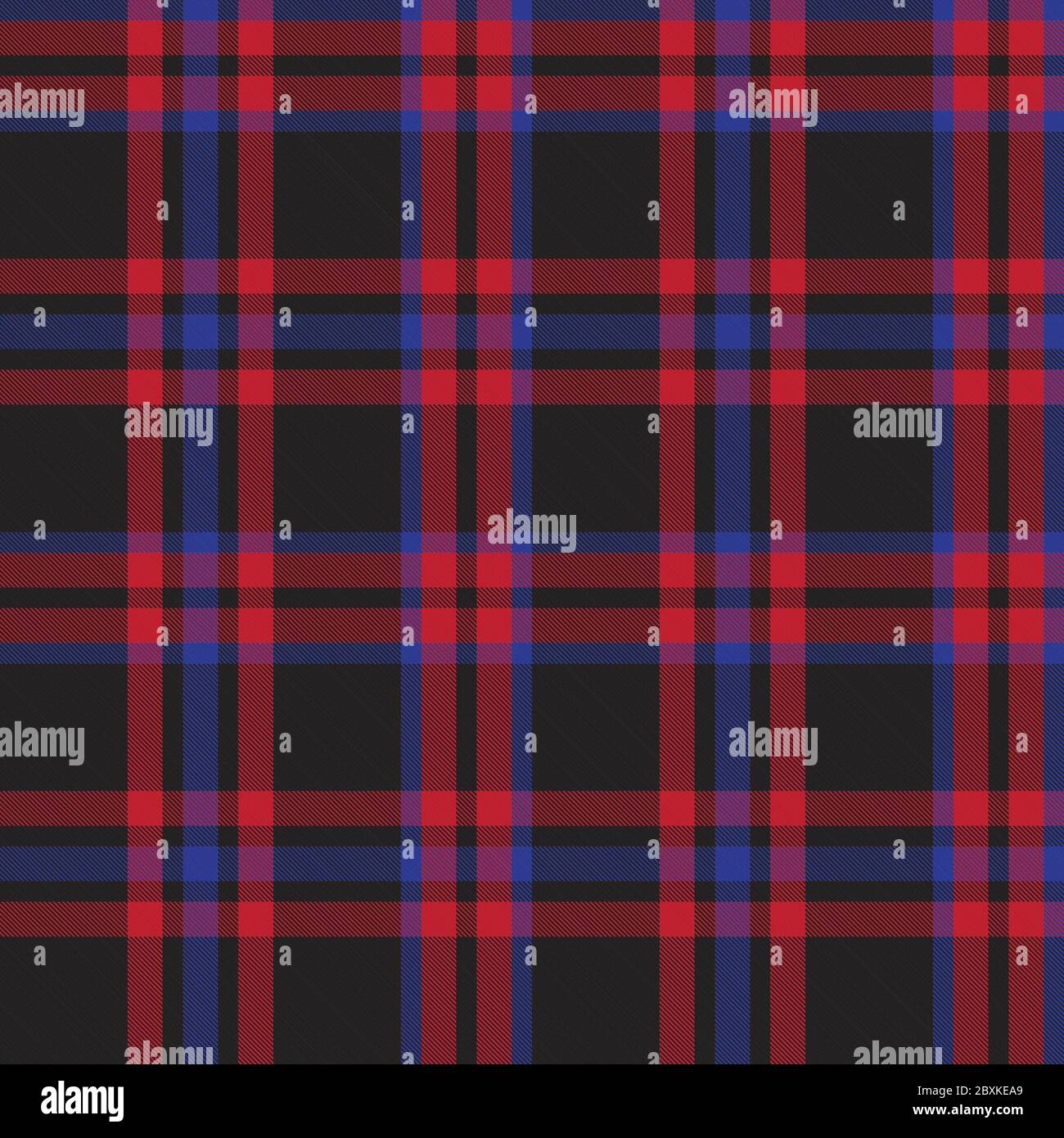 Red and navy plaid, checkered, tartan seamless pattern suitable for ...