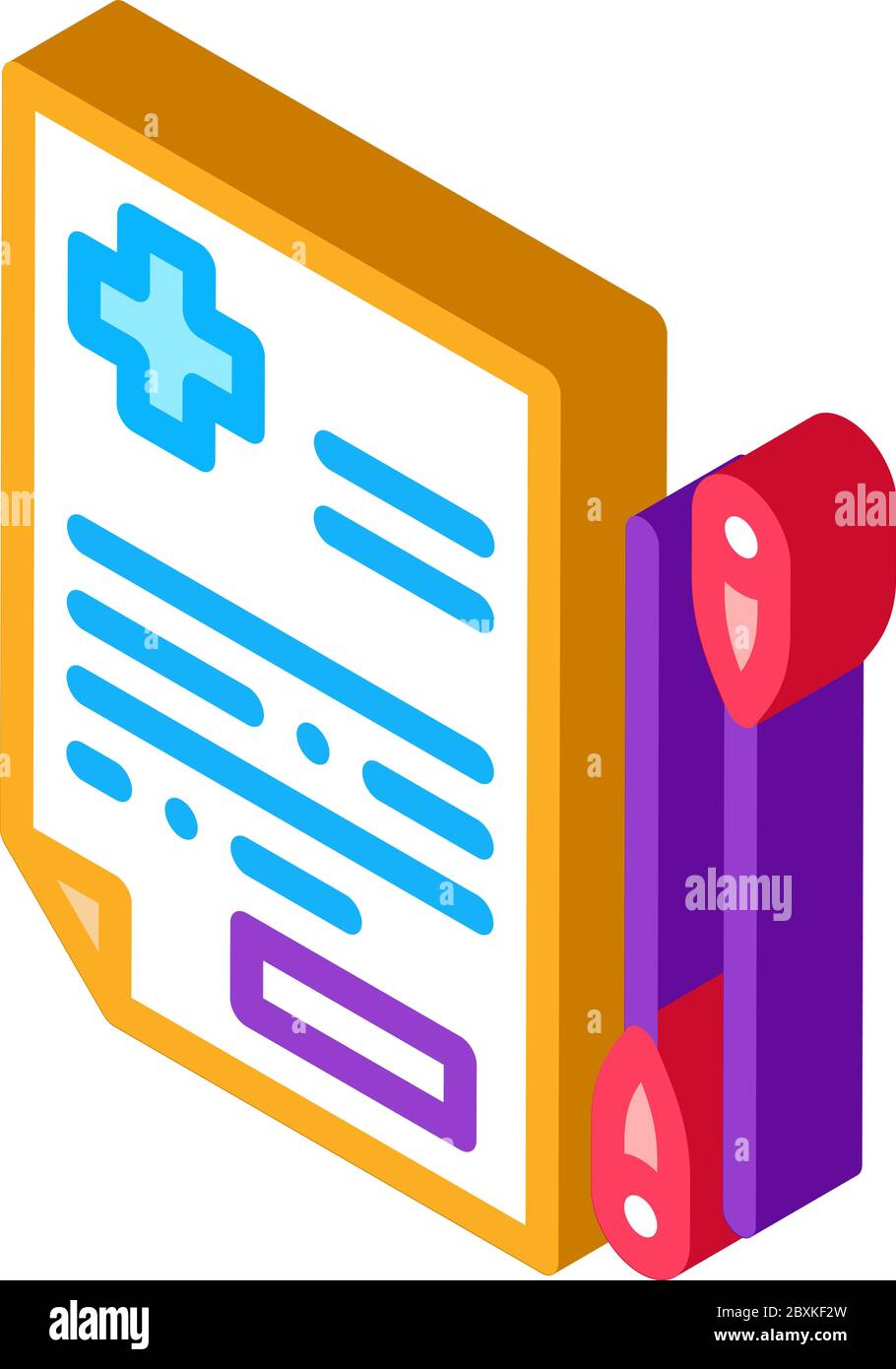 acupuncture medical referral isometric icon vector illustration Stock ...