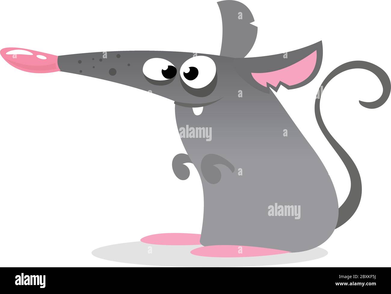 Cartoon mouse isolated on white background. Mouse isolated vector ...