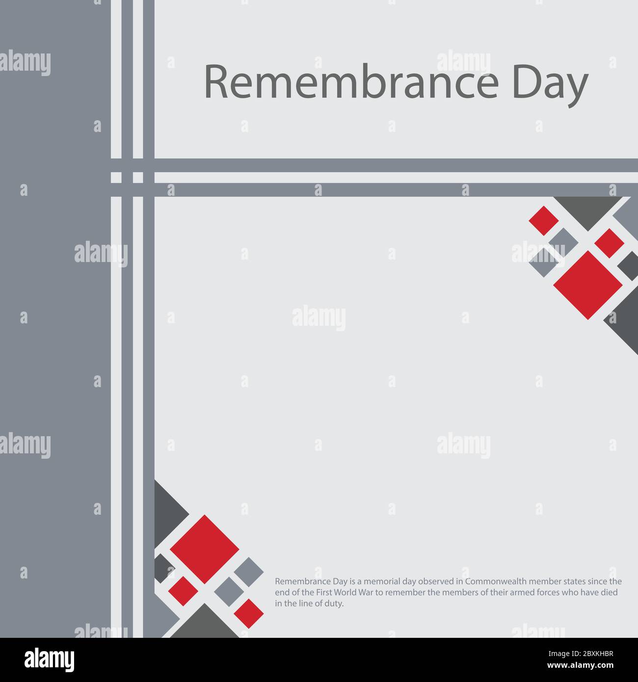 Poppy day remembrance in Stock Vector Images - Alamy
