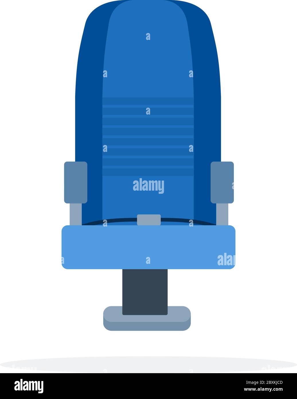 Aircraft seat vector flat material design isolated object on white ...