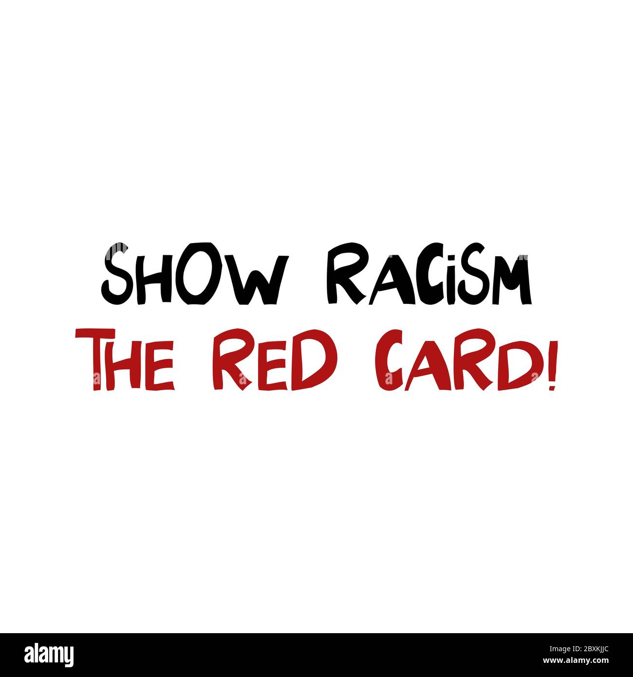 Show racism red card Stock Vector Images - Alamy