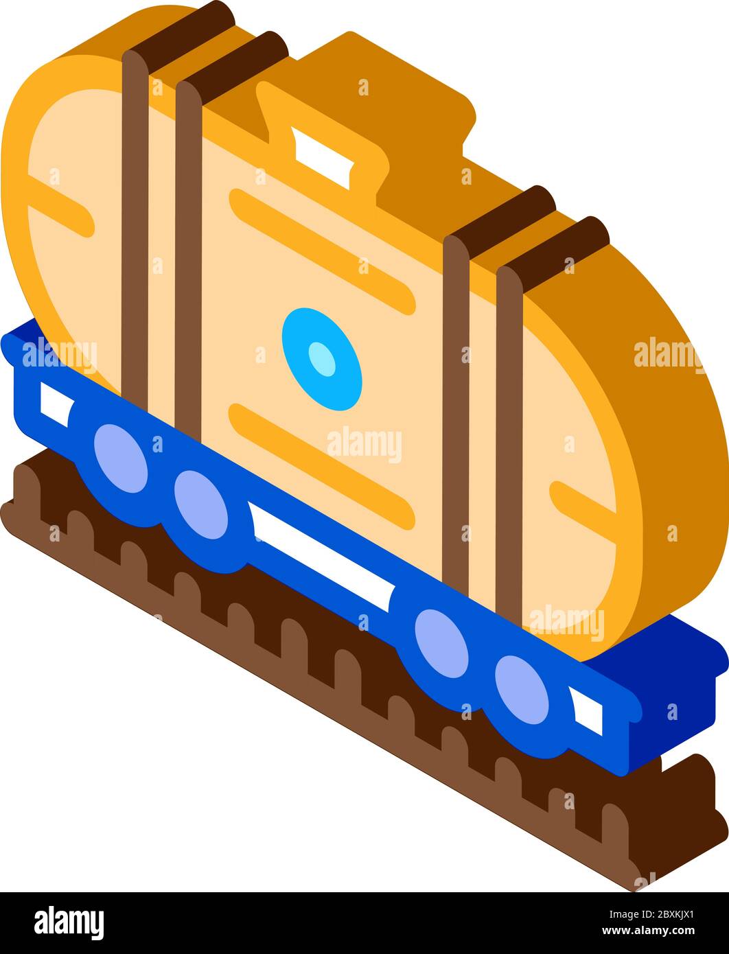 gas tank isometric icon vector illustration Stock Vector Image & Art ...