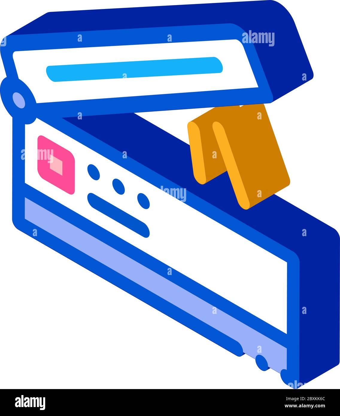 scanner for work isometric icon vector illustration Stock Vector Image ...