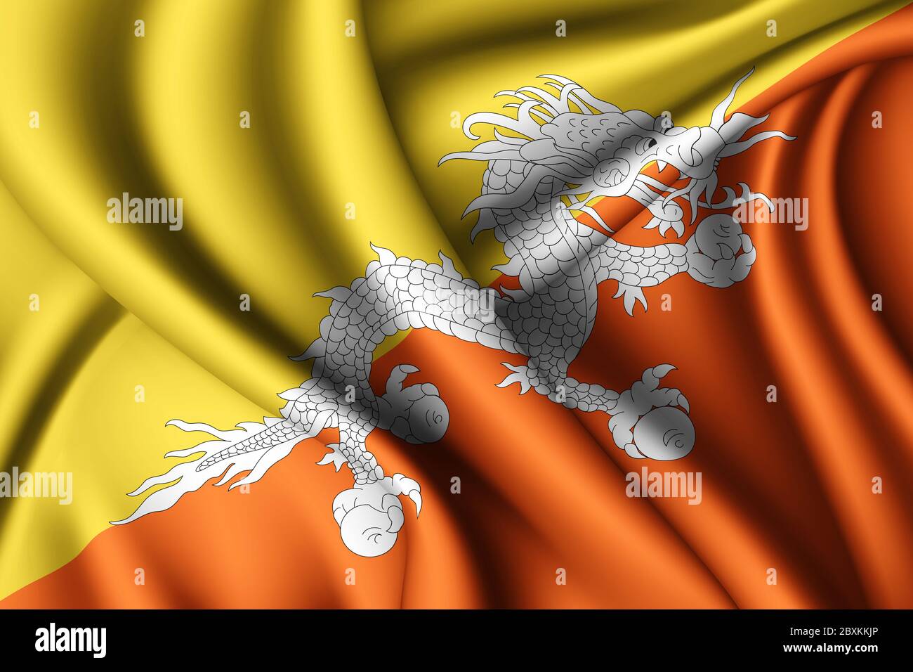 Flag of bhutan hi-res stock photography and images - Alamy