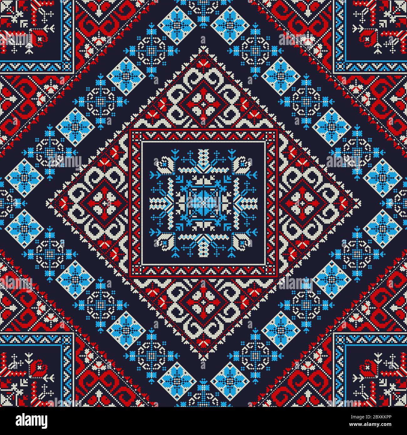 Romanian vector pattern inspired from traditional embroidery Stock ...